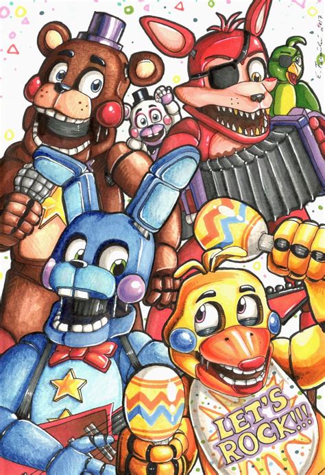 Rockstars And Helpy Uwu Fnaf Drawings Fnaf Golden Freddy Fnaf