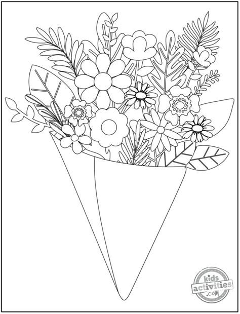 Original Pretty Flowers Coloring Pages To Print Out Remumber