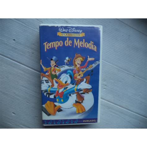 Fita Vhs Disney Tempo De Melodia Original Dublado Shopee Brasil