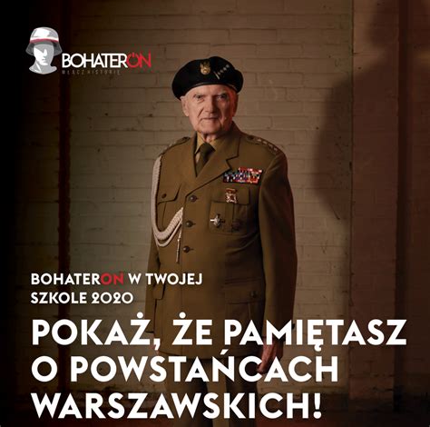 Podziękowanie za udział w projekcie BohaterON włącz historię Kartka