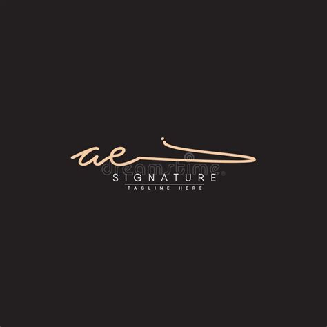 Logotipo De La Letra Inicial Del Ac Logotipo De La Firma Manuscrita