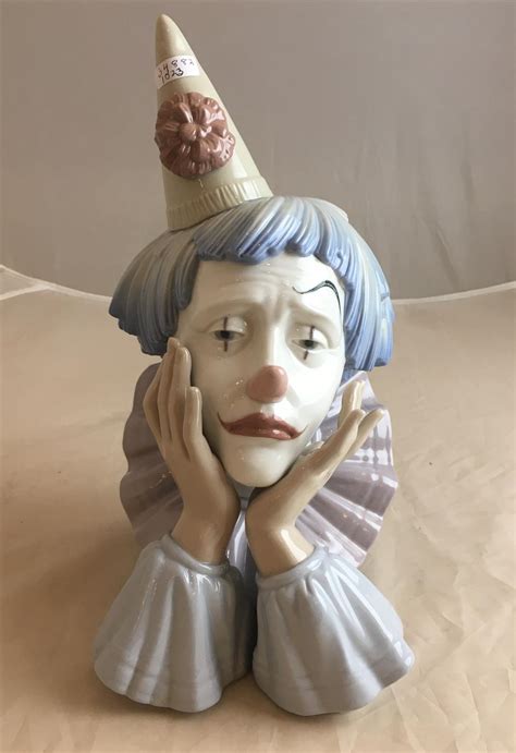 Lot LLADRO CLOWN HEAD FIGURINE