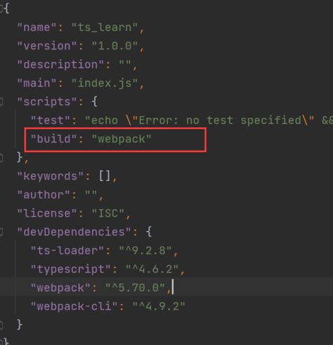 使用webpack打包ts代码的配置实现和相关说明 webpack ts package json scripts 配置 CSDN博客