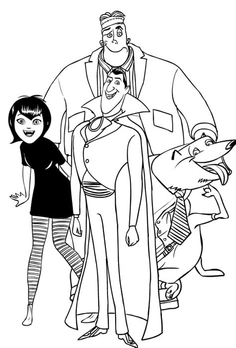 Desenhos do Hotel Transilvânia para colorir Wonder day