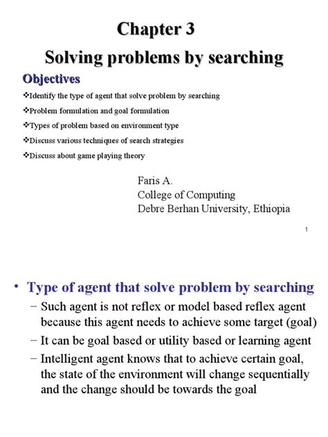 03 ai solving problems by searching pdf genetic algorithm algorithms