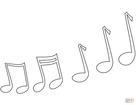 Coloriage Notes de musique Coloriages à imprimer gratuits
