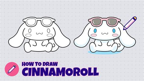How To Draw Cinnamoroll With Sunglasses Step By Step Drawing
