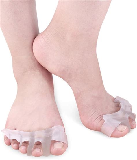 feifanshop Zehenspreizer Silikon für alle Zehen 4x Hallux Valgus