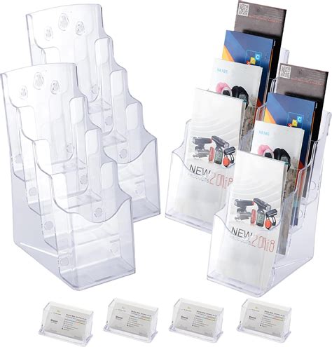 Amazon Pcs Acrylic Brochure Holder X Inches Flyer Holder