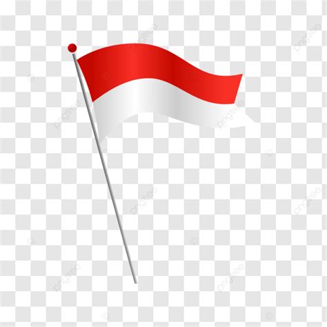 Ondeando La Bandera De Indonesia Vector Png Dibujos Bandera De