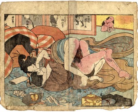 1840 KUNIYOSHI Shunga Climax Shungaisart