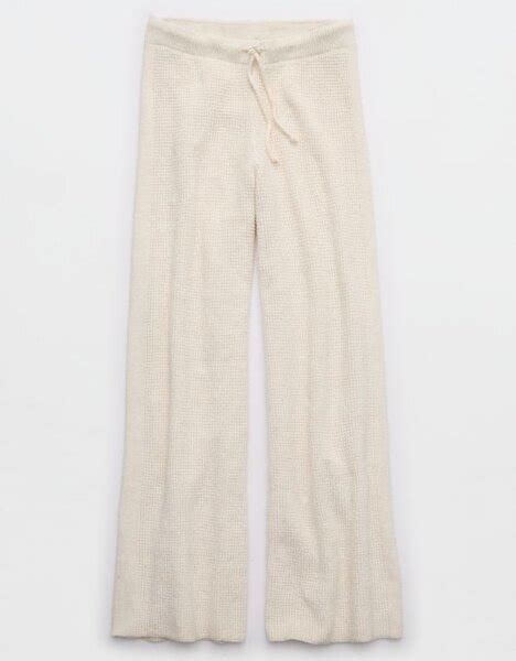Cozyup Waffle Skater Pant For Frosty Cream Aerieusa