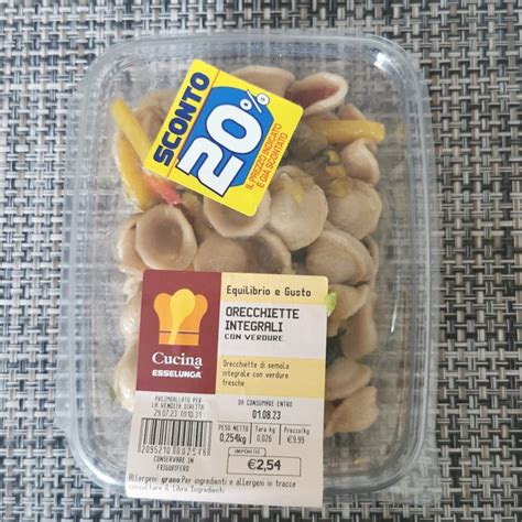 Esselunga Orecchiette Integrali Con Verdure Review Abillion