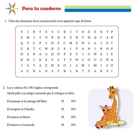 Ficha De La Comunicaci N Para Segundo De Primaria 124166 The Best