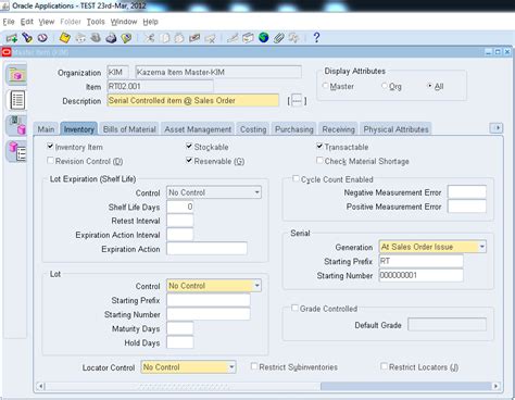 Oracle Applications R Creating Sales Orders Against Item S With