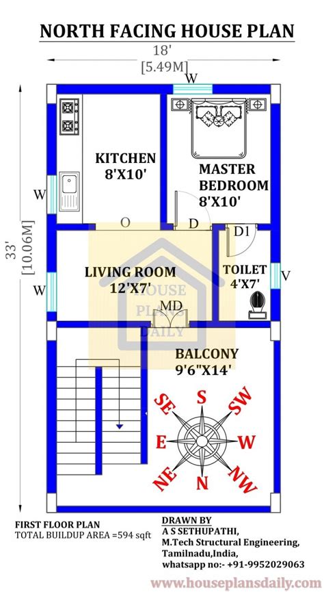 North Facing Home Design Ghar Ka Naksha Vastu Ke Anusar House