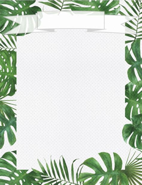 PLANTILLA DE HOJAS DE APUNTES DIGITALES VERDE Hojas Tonos De Verde