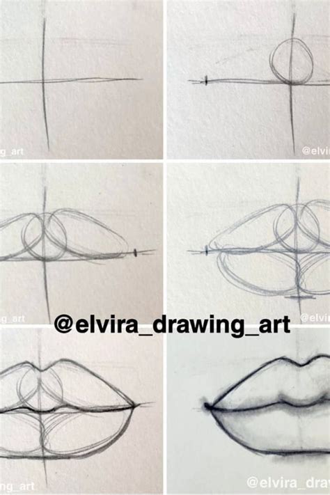 Best Step By Step Lip Drawing Tutorials To Follow Lip Drawing
