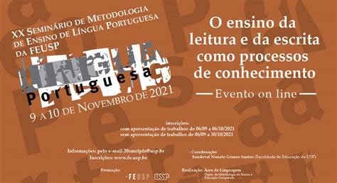 XX Seminário de Metodologia do Ensino de Língua Portuguesa SMELP O