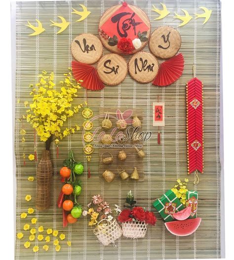 Top 50 mẫu trang trí tết bằng mành tre đẹp và độc đáo nhất