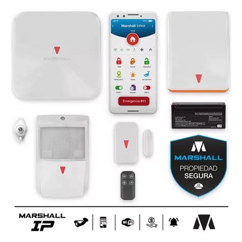 Kit Alarma Marshall Ip Inalámbrica Wifi Casa Hogar