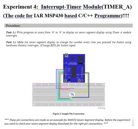 solved experiment 4 interrupt timer module timer a the code for iar msp430 based c c