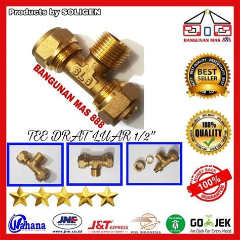 Jual Tee Drat Luar Soligen Air Panas Sock Knee Tee Nepel Sambungan Di