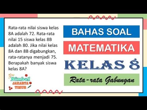 Bahas Soal Rata Rata Gabungan Matematikakelas8 YouTube