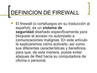 Firewalls Ppt