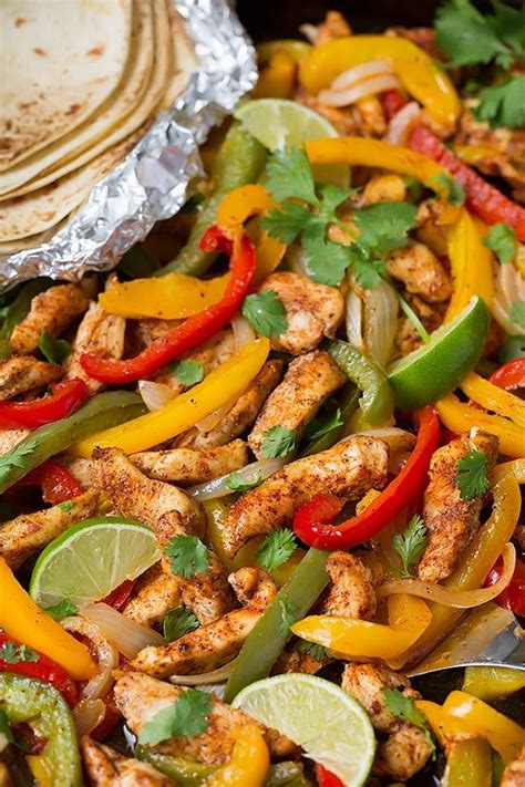 Easy Chicken Fajitas Oven Baked On Sheet Pan Cooking Classy
