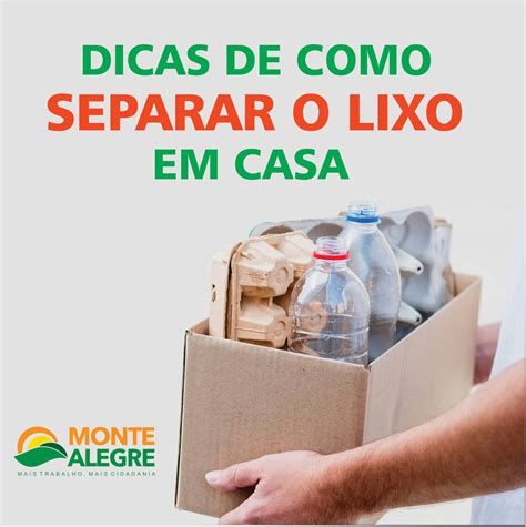 Monte Alegre Em Dia Dicas De Como Separar O Lixo Em Casa
