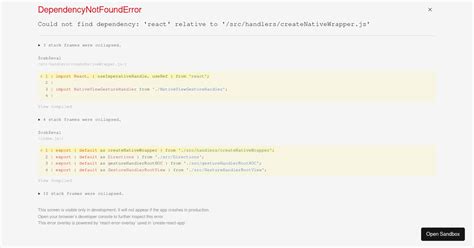 React Native Gesture Handler Codesandbox