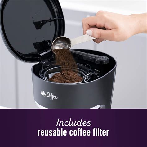 Mr Coffee 5 Cup Programmable 25 Oz Mini Brew Now Or Later With