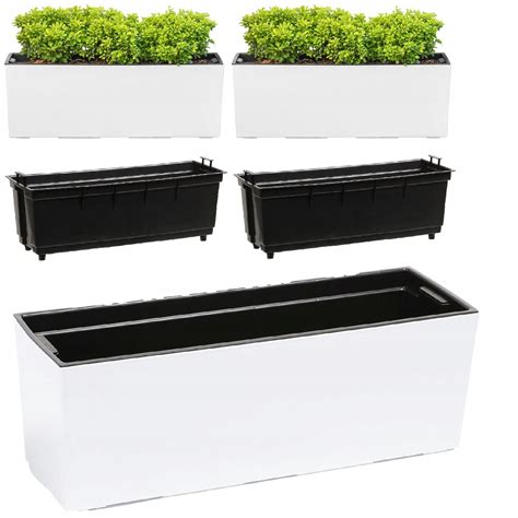 2X SKRZYNKA BALKONOWA KWIETNIK DONICZKA DONICA SKRZYNIA WKŁAD 19x19