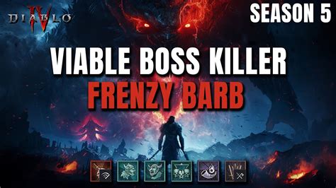Frenzy Barb Finally Viable Boss Killer In Season Diablo Youtube
