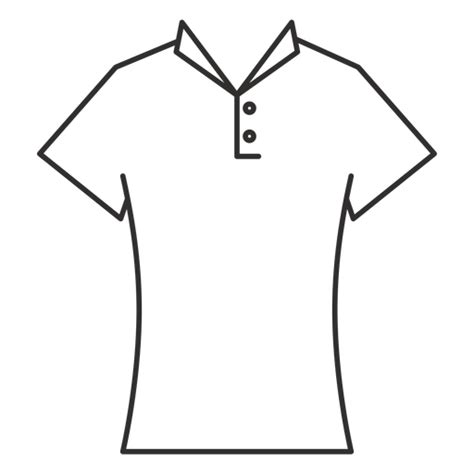 Diseño PNG Y SVG De Icono De Trazo De Camiseta De Cuello Para Camisetas