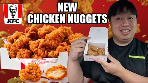 KFC New Chicken Nuggets Review How Good Is It YouTube