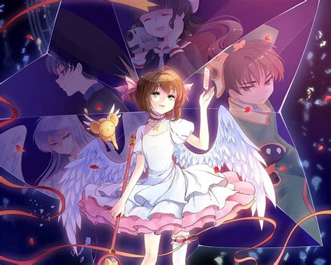 1920x1080px 1080p Free Download Sakura Kinomoto Pretty Dress Green Eyes Wing Sweet