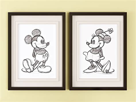Mickey Mouse Friends Mickey Mouse Sketched Single Memorabilia