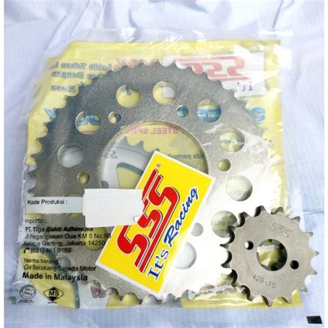 Jual Gear Gir Ger Sss Depan Belakang 428 Vixion R15 Byson Nvl Vixion