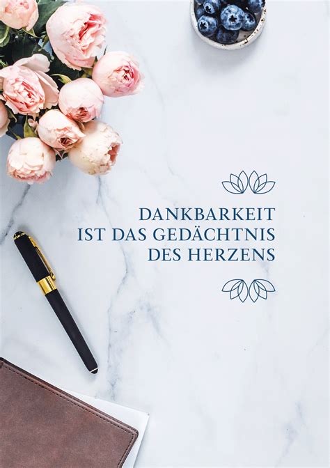 Notizbuch Dankbarkeit ist das Gedächtnis des Herzens