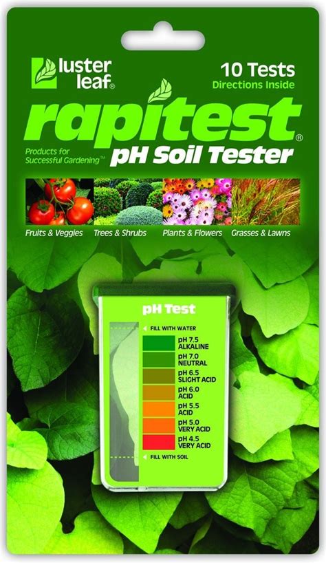 Luster Leaf Rapitest PH Soil Tester Capsule Kit Model 1612