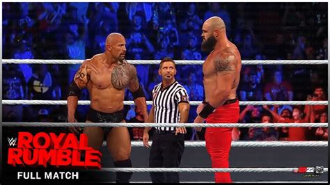 The Rock Vs Braun Strowman Championship Match YouTube