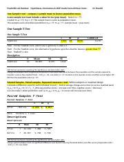 T Tests All W Hypotheses Jasp Output Docx Psych Lab Handout