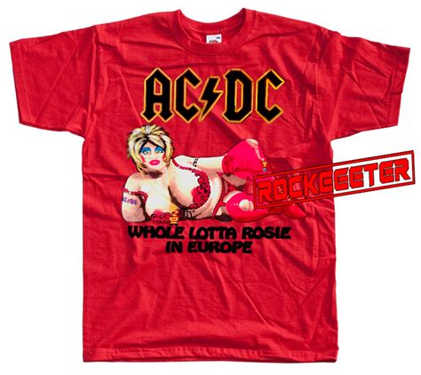 Ac Dc Whole Lotta Rosie Album Cover Poster Hardcore Band Etsy