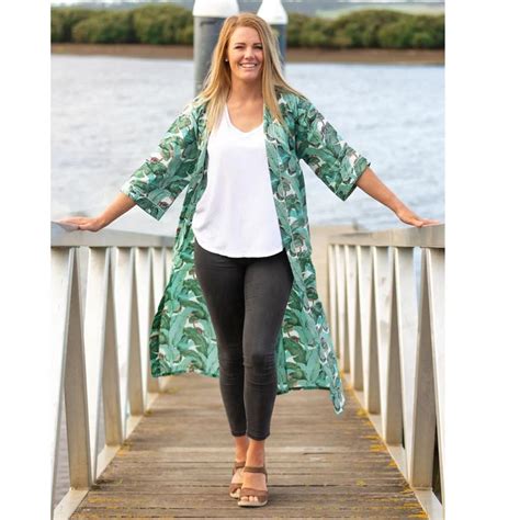 Linen Connections Frida Cotton Kimono Bathrobe Valentines Day Gift