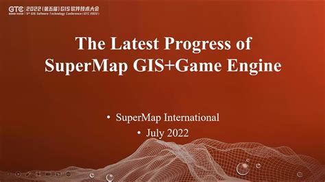 the latest progress of supermap gis game engine youtube
