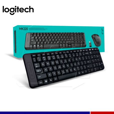 KIT TECLADO Y MOUSE LOGITECH INALAMBRICO MK220