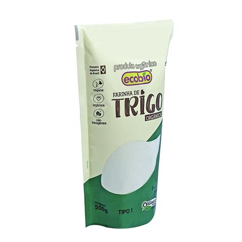 Farinha De Trigo Branca Tipo 1 Orgânica Ecobio 500 g Pozzobon Orgânicos