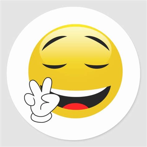 Peace Sign Handy Emoji Stickers Zazzle Peace Sign Emoji Emoji